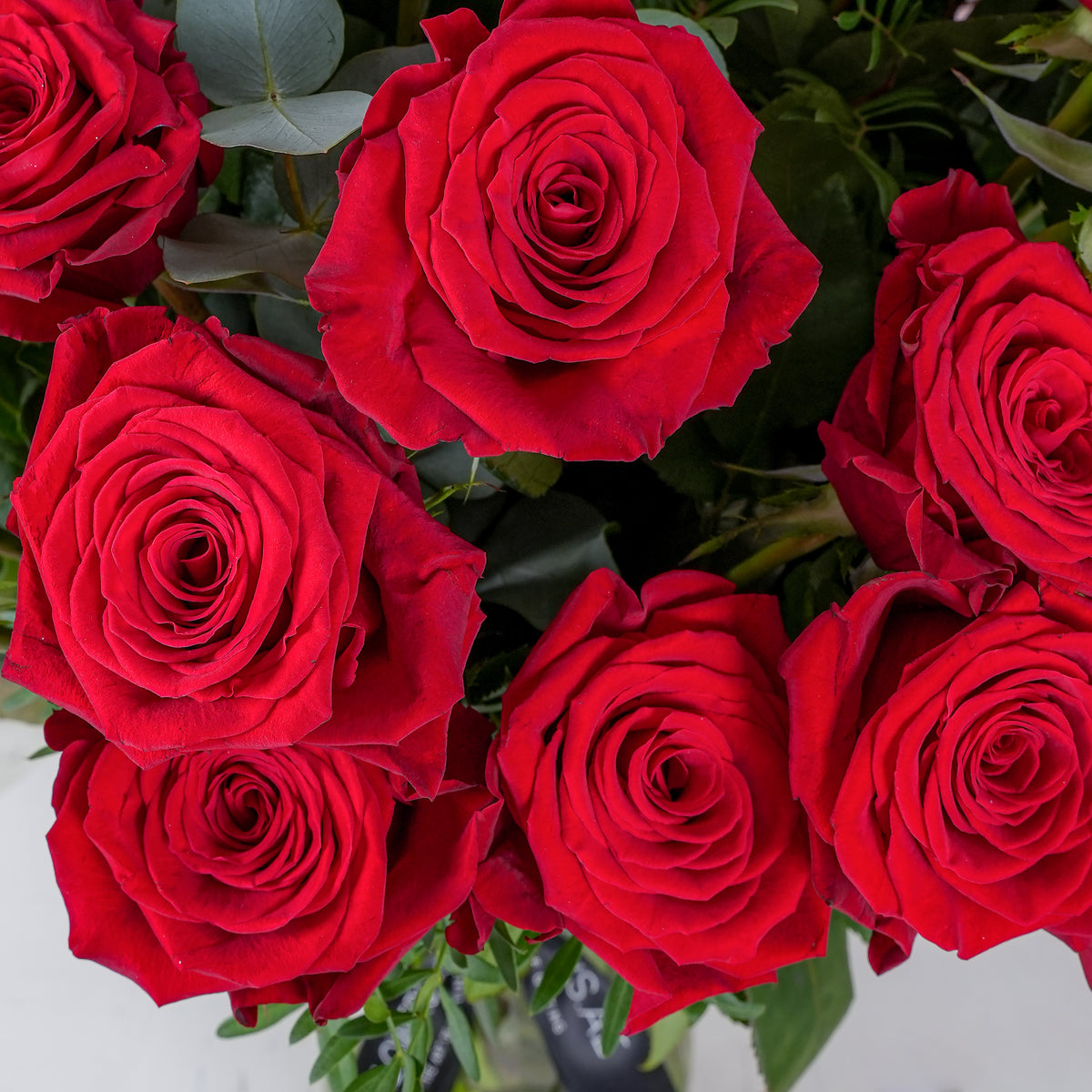 100 Red Roses - Vase | Free Same-Day Delivery to all Emirates - Flowers.ae