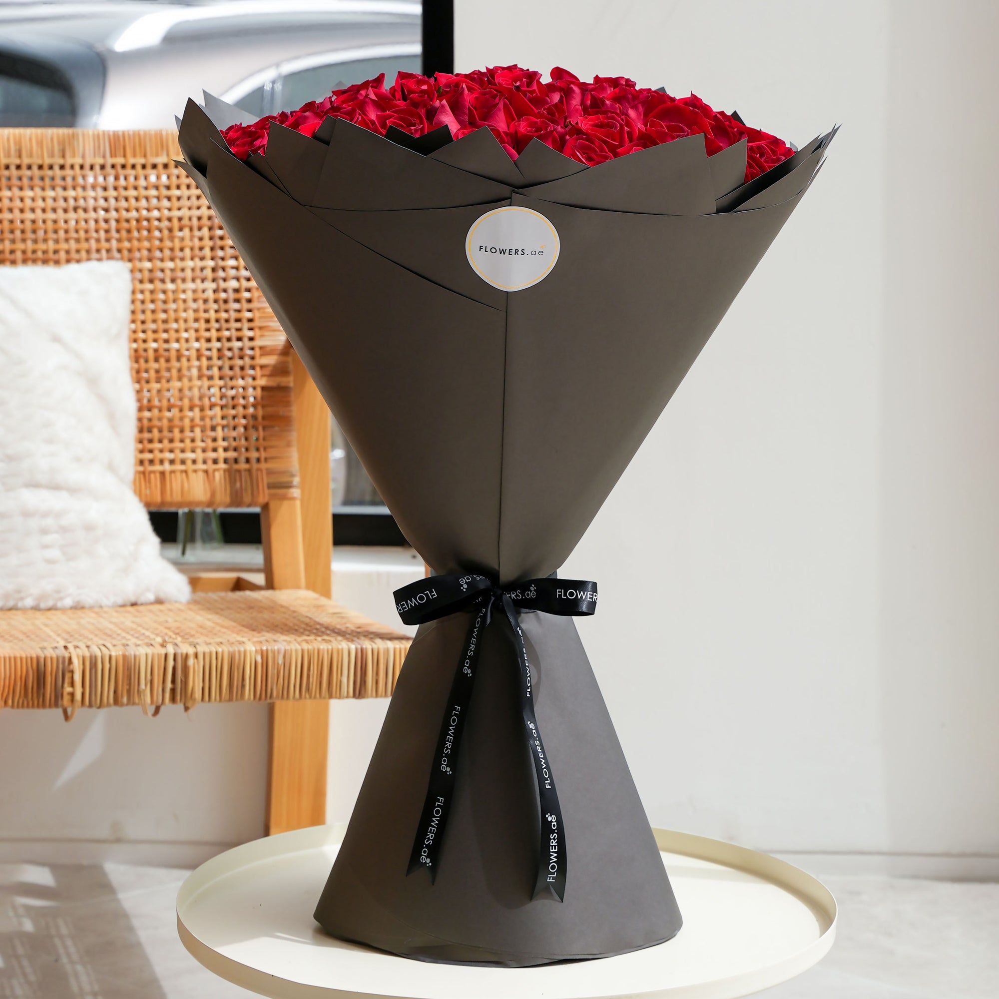 100 Red Roses | Flower Delivery to Dubai, Abu Dhabi, UAE - Flowers.ae