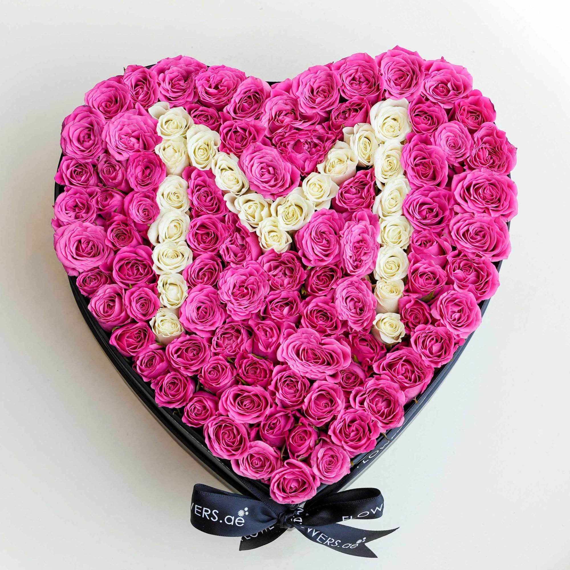 Pink Letter Heart | Free Same-Day Delivery to all Emirates - Flowers.ae